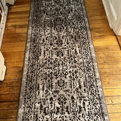2'x7' washable Overprint Distressed Persian Runner Rug - Threshold ...