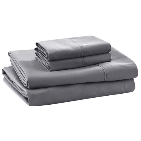 Modern Threads Solid 4-piece Sheet Set, Stone, California King : Target