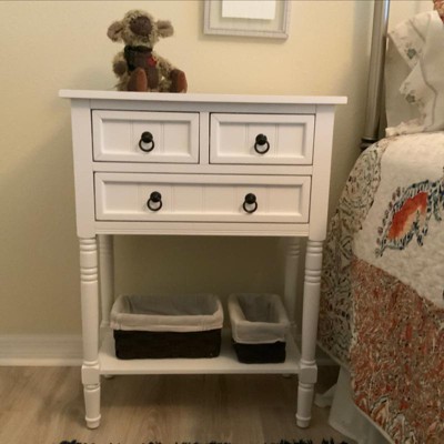 Kendra 3 Drawer Hall Table With Shelf Black - Breighton Home : Target