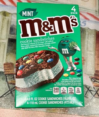 M&m's Vanilla Ice Cream Cookie Sandwich - 4ct : Target