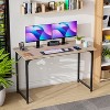 Fdw Computer Desk 47 Inch Length Study Writing Table, Adjustable Feet ...