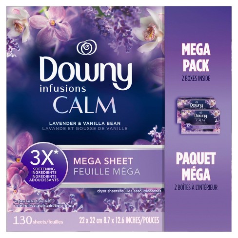 Downy Infusions Calm Dryer Sheets - 130ct : Target