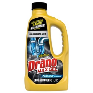 Drano Commercial Line Max Gel Drain Cleaner and Clog Remover - 42 fl oz ...