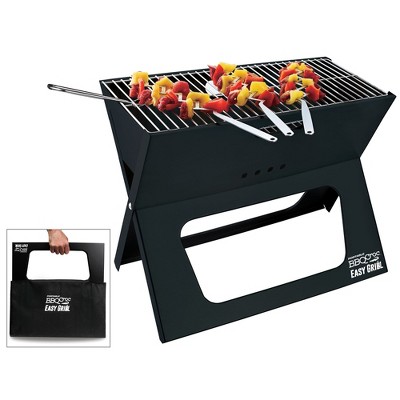 Bbq Croc Easy Grill, Foldable And Portable Charcoal Barbecue With Carry ...