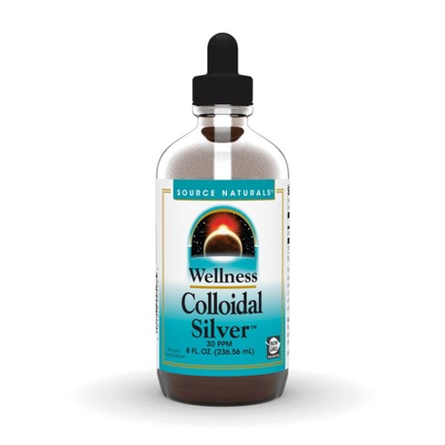 Source Naturals, Inc. Wellness Colloidal Silver 30 Ppm Liquid - 8 Oz ...