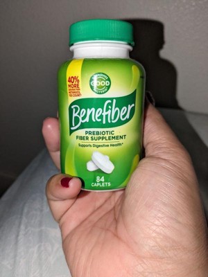 Benefiber Prebiotic Fiber Supplement Caplets - 84ct : Target