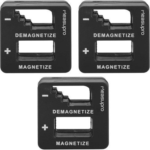 Measupro Demagnetizer And Magnetizer - Black - 3 Pack - Dual Function ...