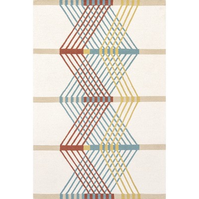 Nuloom Brandee Modern Wavy Lined Wool Indoor Area Rug : Target