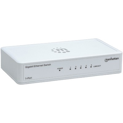 Monoprice 5-port 10/100/1000mbps Gigabit Ethernet Unmanaged Desktop ...