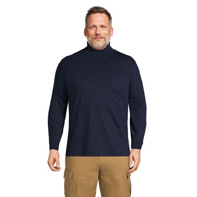 Lands' End Men's Big Super-t Turtleneck - 4x Big - Radiant Navy : Target