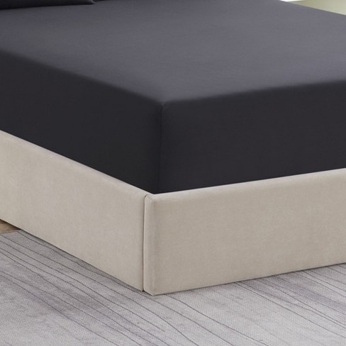 Solid Flannel Fitted Sheet, Bottom Sheets With Built In Sheet Straps By ...