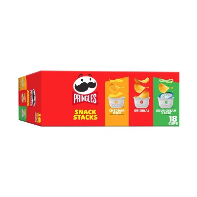 Pringles Snack Stacks Variety Pack Potato Crisps Chips - 12.9oz/18ct ...