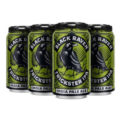 Black Raven Trickster IPA Beer - 6pk/12 fl oz Cans : Target