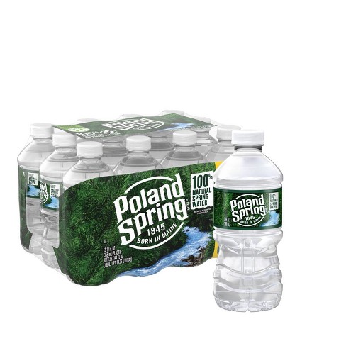 Poland Spring Brand 100% Natural Spring Water - 12pk/12 Fl Oz Bottles ...