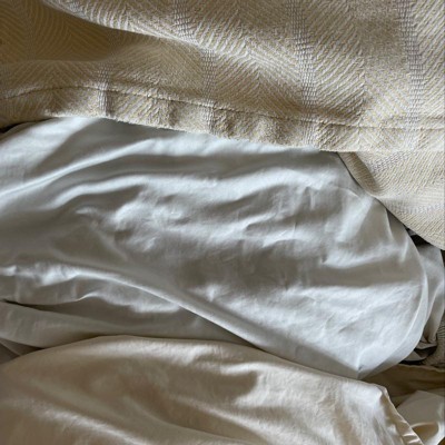 King 400 Thread Count Performance Fitted Sheet Metallic Blue ...