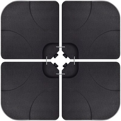 Costway 20'' Patio Offset Umbrella Base Stand Water Filled Base Weights ...