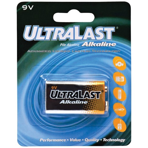 Ultralast® Ula9v 9-volt Alkaline Battery In Multicolored : Target