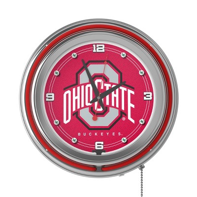 The Ohio State University Neon Clock - 14 Inch Diameter : Target
