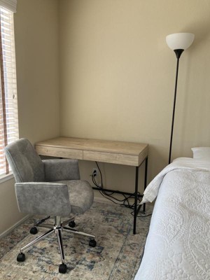 Loring Wood Writing Desk With Drawers And Charging Station - Threshold ...