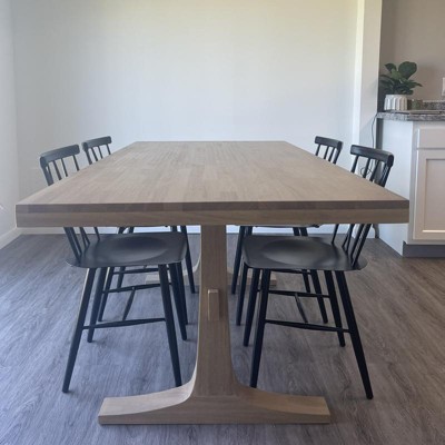 Pedestal Wood Dining Table - Natural - Hearth & Hand™ With Magnolia ...