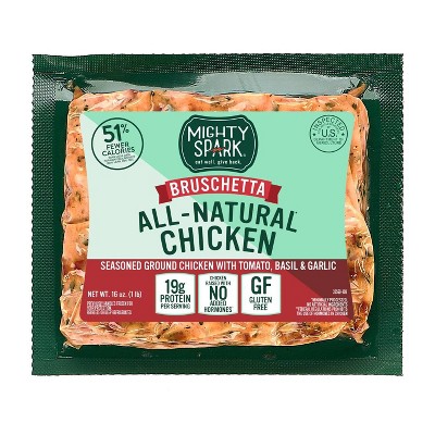 Mighty Spark Bruschetta Seasoned Ground Chicken - 16oz : Target