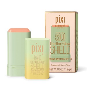 Pixi by Petra On-the-Glow SPF50 Shield Sunscreen - 0.6oz: Moisturizing ...