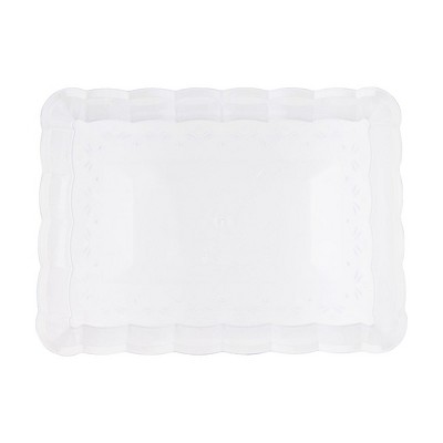 Smarty Had A Party 11" X 16" Clear Rectangular With Groove Rim Plastic ...
