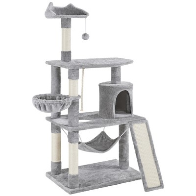 Yaheetech 63" Multilevel Plush Cat Tree With Hammock For Cats Kitchens ...