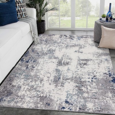 Luxe Weavers Abstract Modern Area Rug, Blue 9x12 : Target