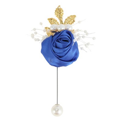 Unique Bargains Beaded Fabric Brooch 1 Pc : Target
