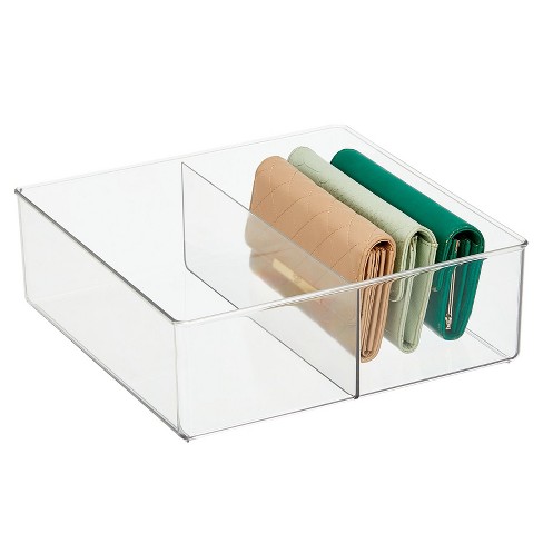 Mdesign Divided Plastic Drawer Storage Organizer Container Bin For ...