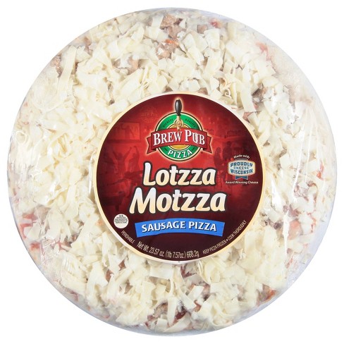 Brew Pub Lotzza Motzza Sausage Frozen Pizza - 23.57oz : Target