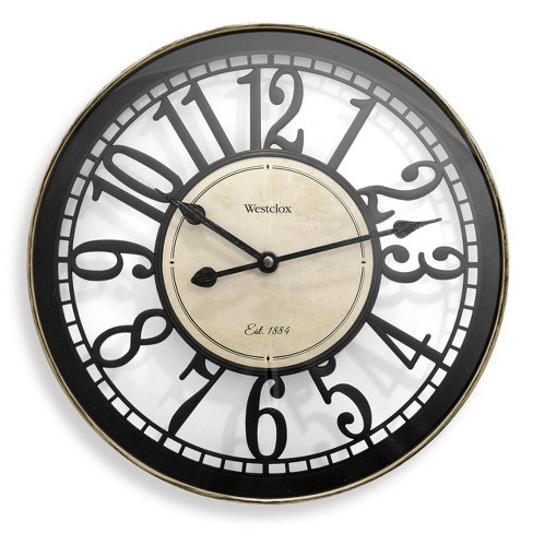 12" See Through Open Dial Wall Clock - Westclox: Indoor Modern Decor ...