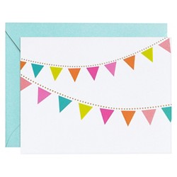 8ct Striped Anchor Notecards : Target