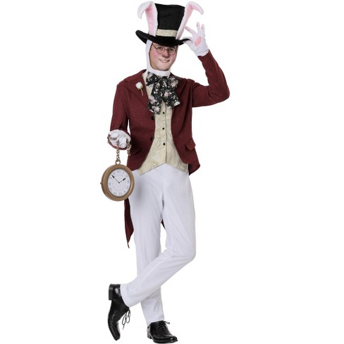 Halloweencostumes.com Large Men Adult White Rabbit Costume Fantasy ...