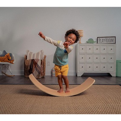 Costway Wooden Wobble Balance Board Kids Adult 35'' Rocker Board Toy ...