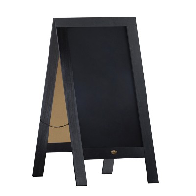 Costway 40'' Wood A-frame Chalkboard Sign Menu Board Sidewalk Wedding ...