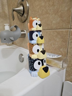 Tomy Bluey Family Pourers - Nesting, Stacking Cups Bath Toy : Target