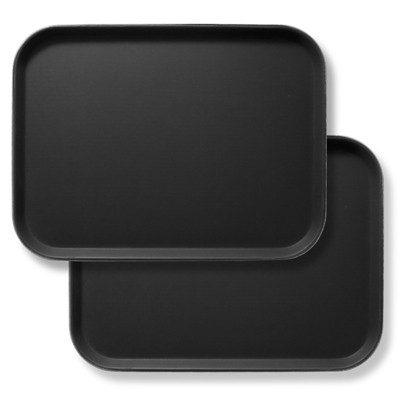 Jubilee (set Of 2) 14" X 18" Restaurant Serving Trays, Black - Nsf ...