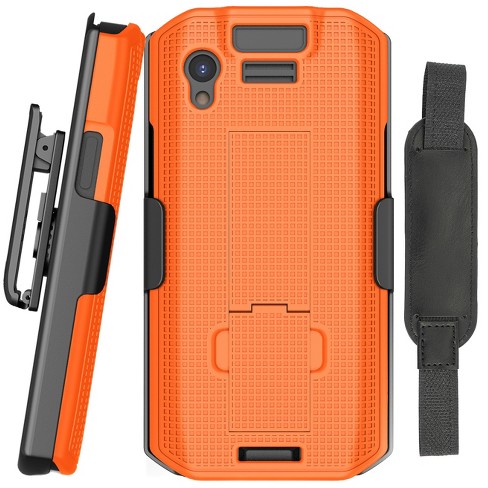 Nakedcellphone Case/strap/holster Combo For Zebra Tc21 / Tc26 - Orange ...