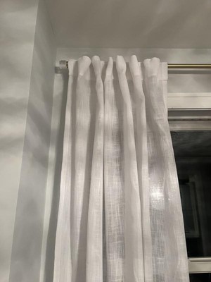 Clear Ribbed Curtain Rod Brass - Threshold™ : Target