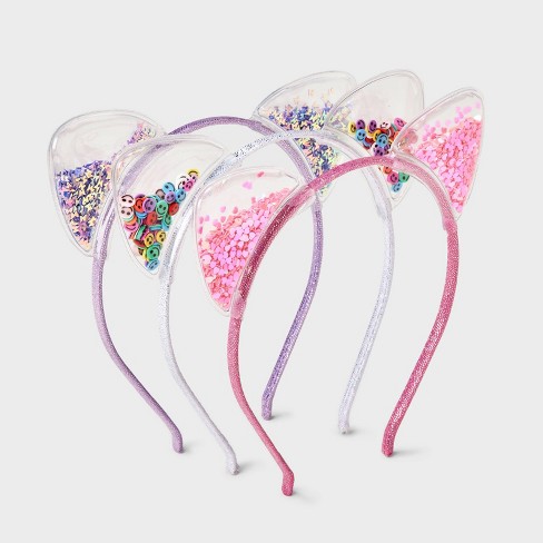 Girls' 3pk Shaker Cat Ears Headband - Cat & Jack™ : Target
