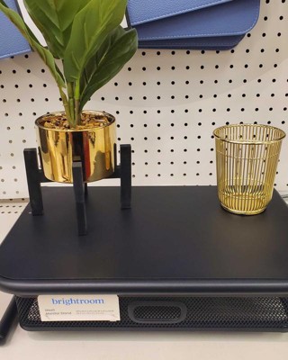 Mesh Monitor Stand With Drawer White - Brightroom™ : Target