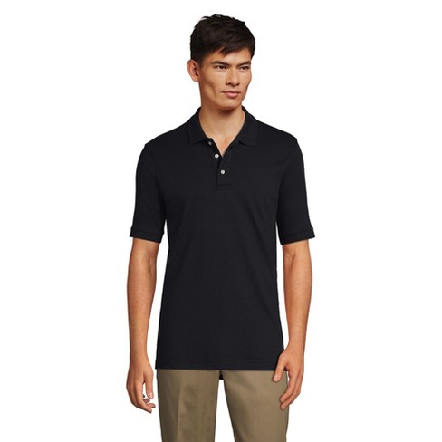 Lands' End School Uniform Men's Long Sleeve Interlock Polo Shirt : Target