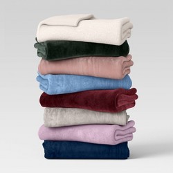 Ribbed Plush Throw Blanket - Room Essentials™ : Target