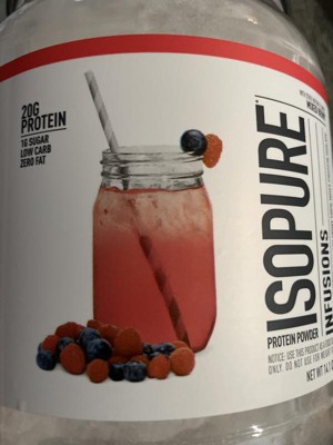 Isopure Infusions Protein Powder - Mixed Berry - 14.1oz : Target