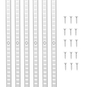 VEVOR Shelf Pilaster, 72.7-inch 20 Pack, Adjustable Shelf Brackets ...