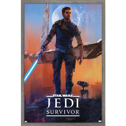 Trends International Star Wars: Jedi: Survivor - Deluxe Key Art Framed ...