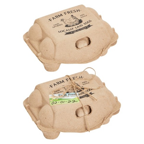 Okuna Outpost 20 Pack Half Dozen Paper Egg Cartons, 50 Self-adhesive ...