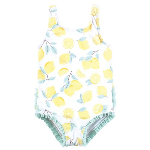 Hudson Baby Girls Toddler Swimsuit, Mint Lemons, 3t : Target